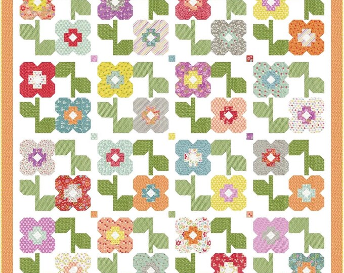 Lazy Daisy Custom Quilt Kit With Laguna Sunrise by Sherri & Chelsi for ...