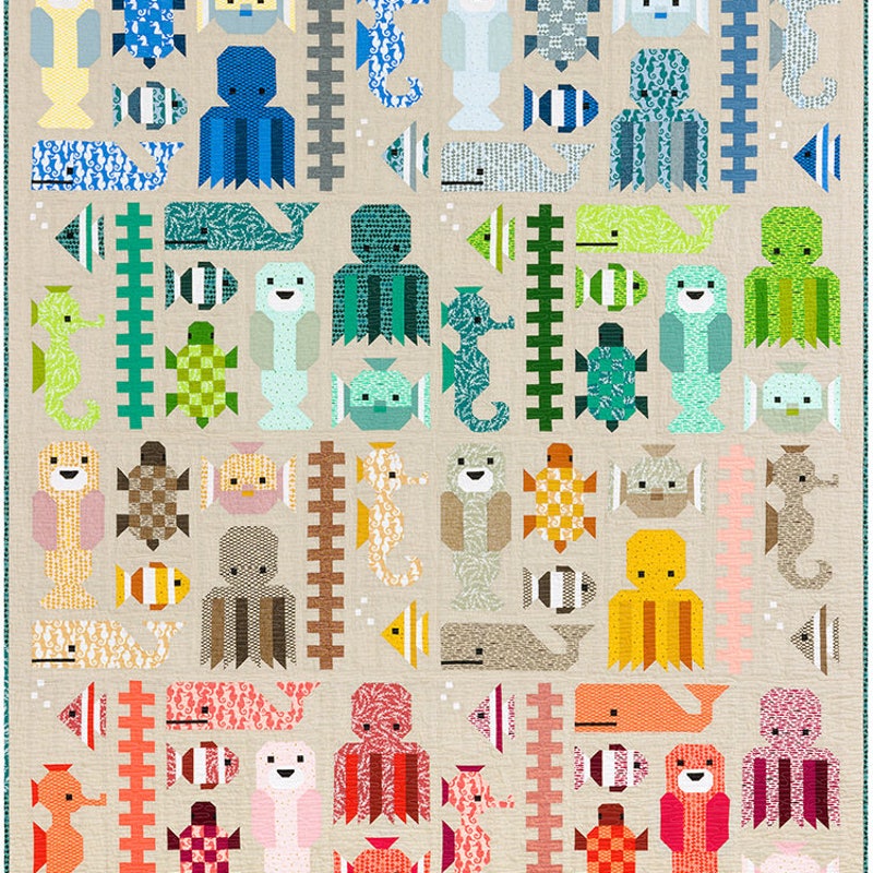 Ocean Quilt Pattern - Etsy