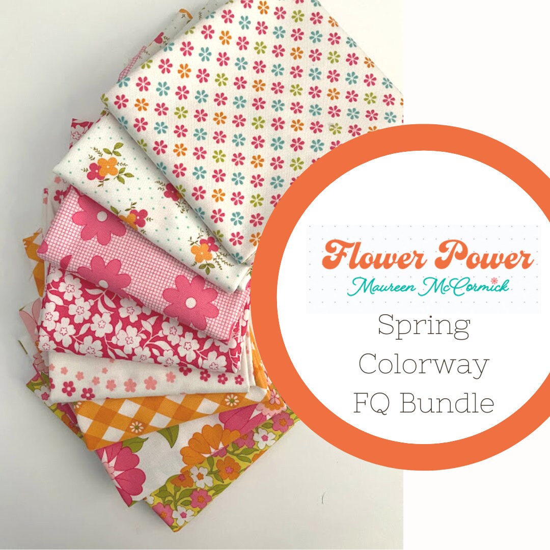 Flower Power Spring Colorway Fat Quarter Bundle by Maureen Mccormick ...