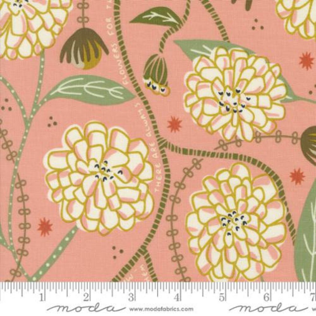 Imaginary Flowers Blossom Matisses Yardage by Gingiber for Moda Fabrics ...