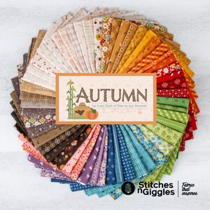 Autumn Chestnut Berries Yardage by Lori Holt for Riley Blake Designs ...