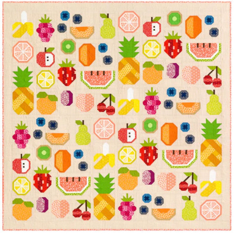 The Produce Section Sampler Quilt Pattern by Elizabeth Hartman - Etsy