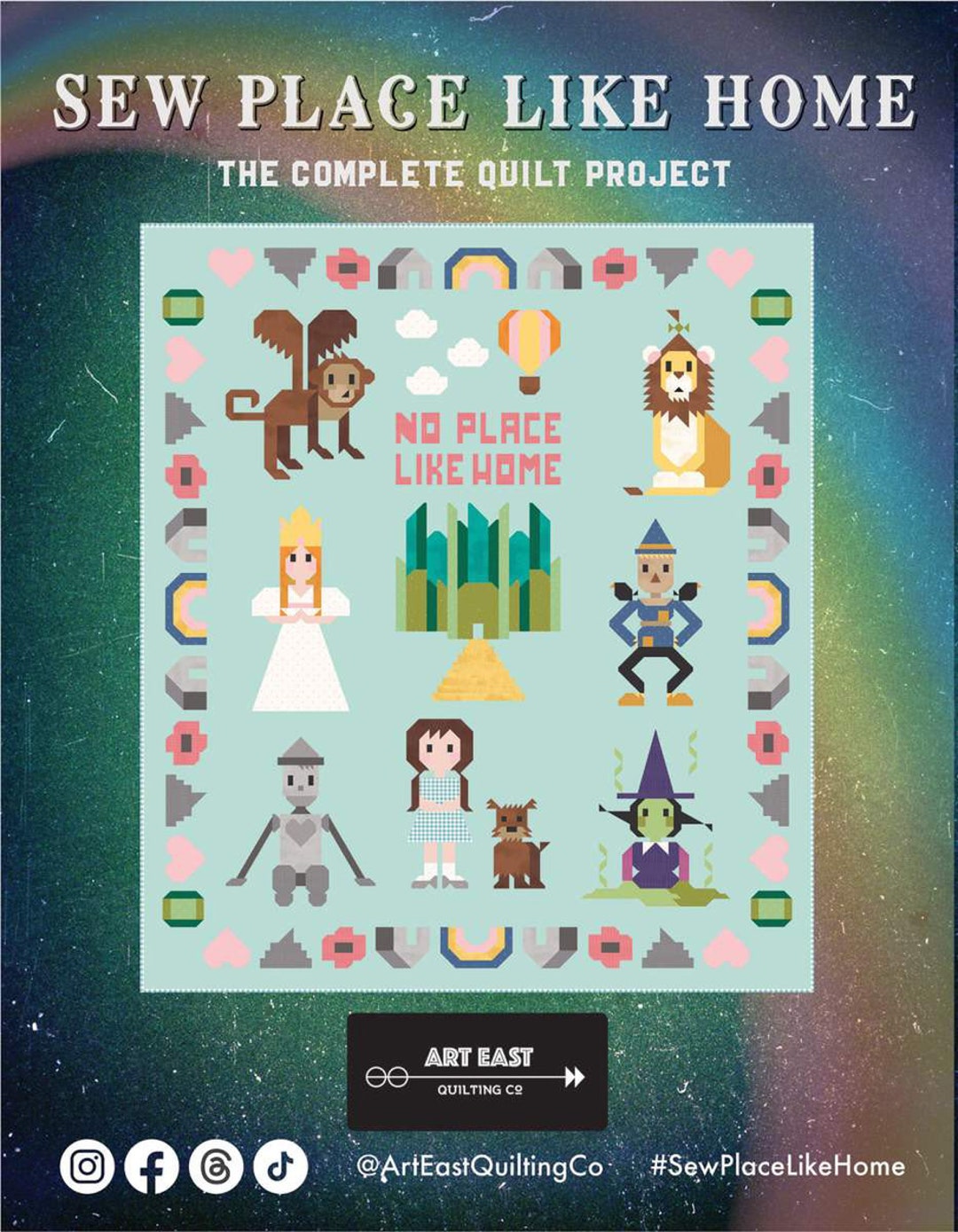 Sew Place Like Home Quilt Pattern by Art East Quilting Co. | 65" X 74 ...