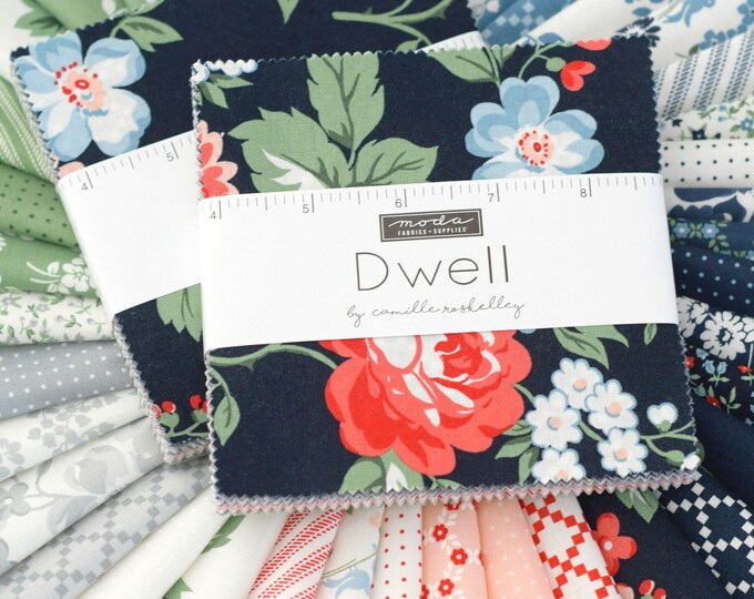 Dwell Charm Pack by Camille Roskelley for Moda Fabrics | SKU #55270PP ...