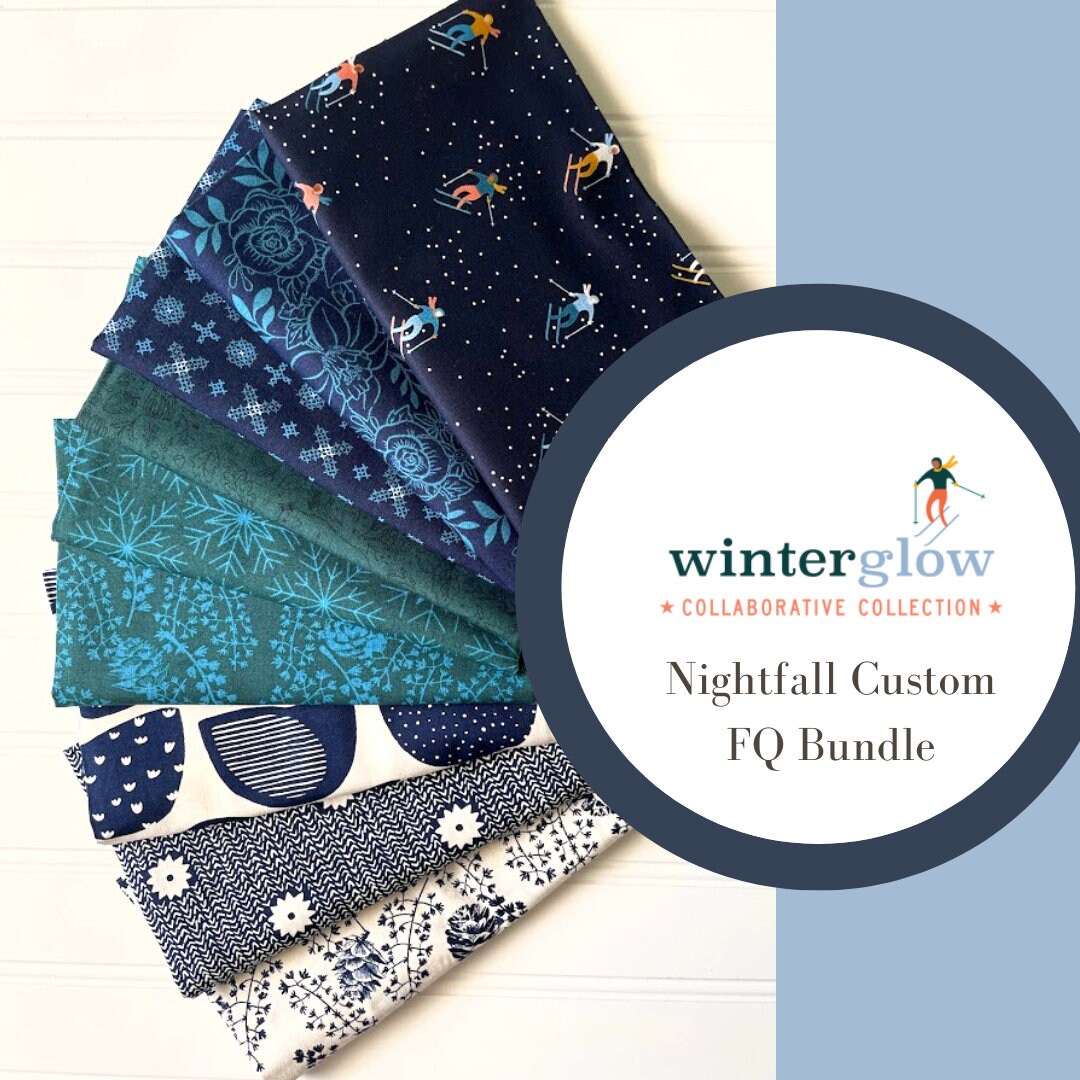 Winterglow Nightfall Colorway Fat Quarter Bundle by Ruby Star Society ...