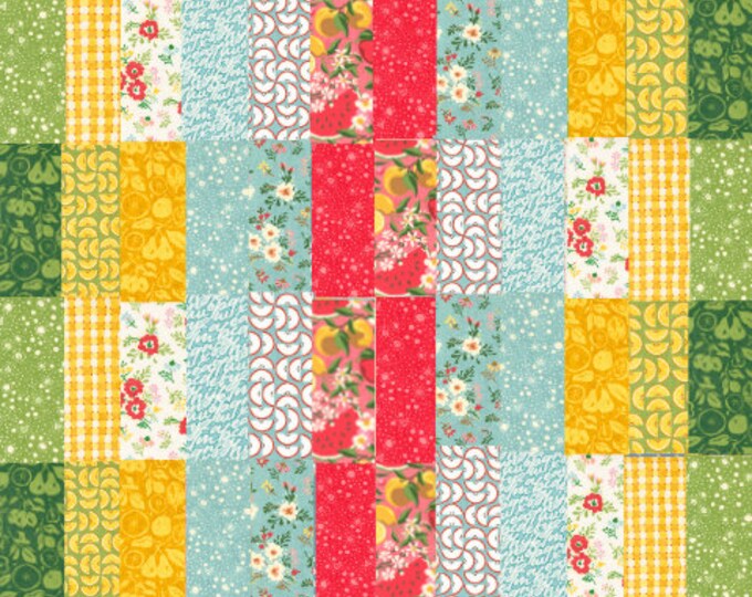 Sweet Summer Swatch Quilt Kit Using Fruit Loop Fabric by Basicgrey by ...