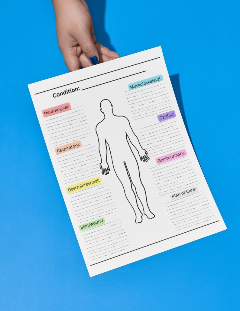 Medical Study Disease Anatomy Template - Etsy