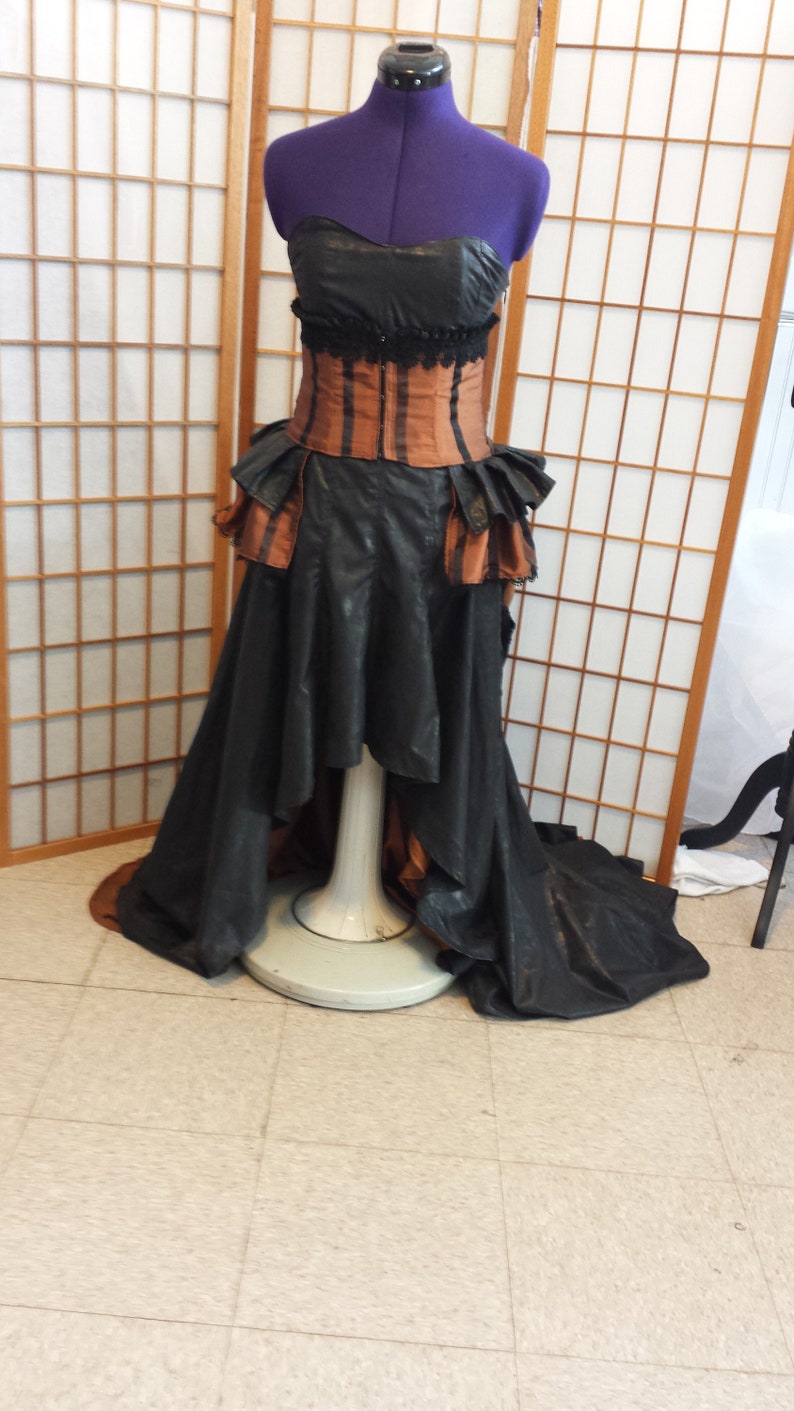 Steampunk Masquerade Ball Corset Bustle Dress Avant Garde Halloween ...