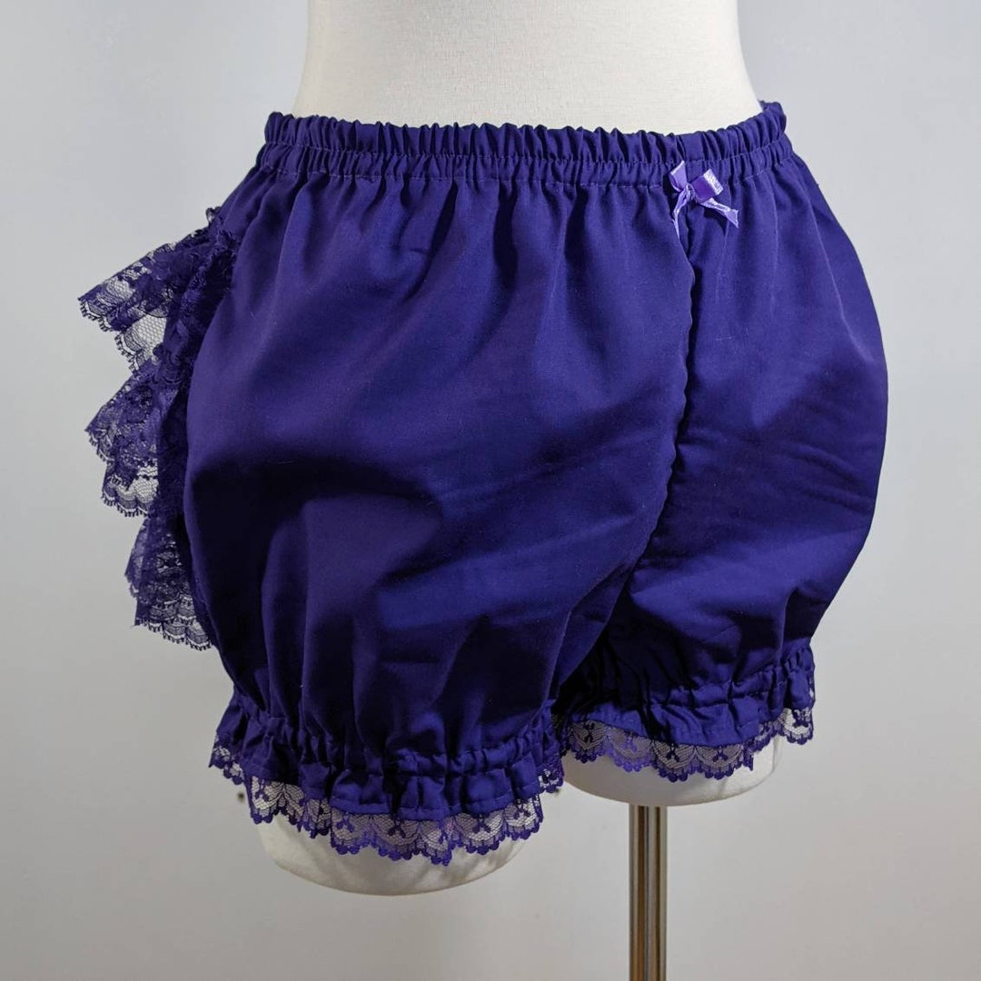Purple Micro Mini Lolita Steampunk Bloomers Adult to Small to Plus Size ...
