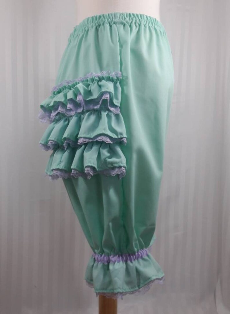 Choose Your Color Fancy Ruffle Knee Length Bloomers Fairy Decora Pop ...