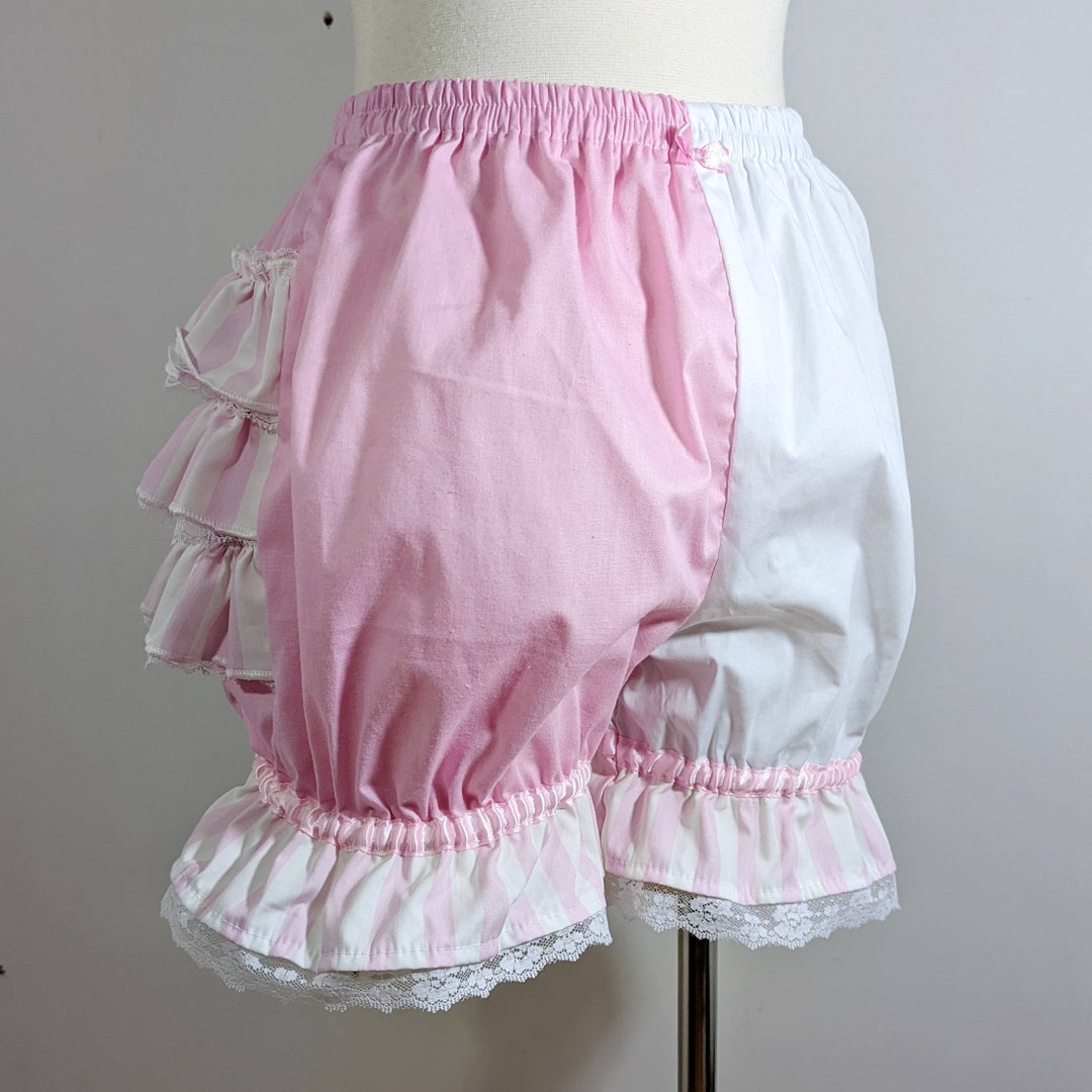 CHOOSE YOUR COLOR Jester Clown Harlequin Fancy Ruffle Short Bloomers ...
