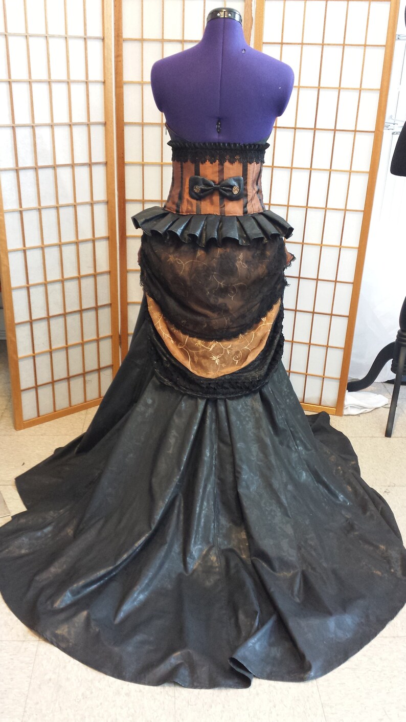 Steampunk Masquerade Ball Corset Bustle Dress Avant Garde Halloween ...