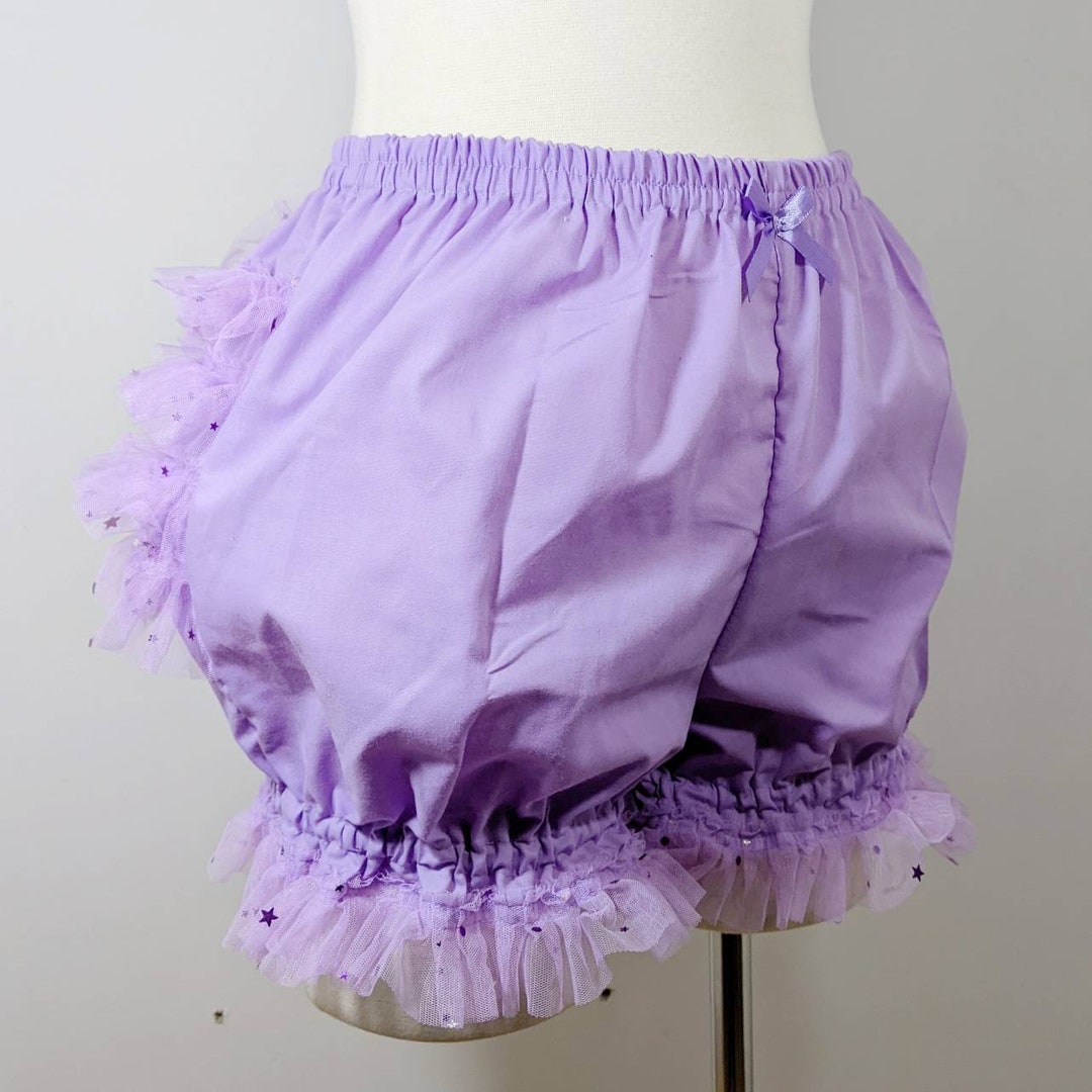 Cute Star Fancy Ruffle Short Mini Bloomers-- Kawaii Fairy Decora Pop ...