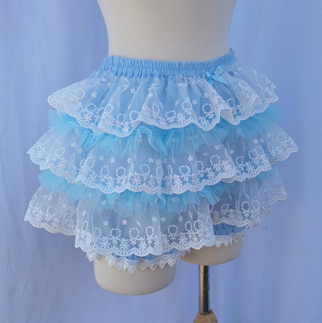 Custom Cream/off White Ruffle Fancy Bloomers Fairy Kei Choose Your ...