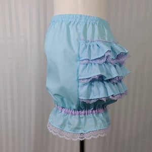 Light Blue Fancy Ruffle Short Mini Bloomers Fairy Decora Pop - Etsy