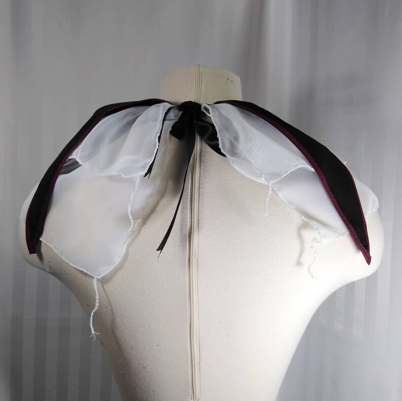 Black and White Mardi Gras Jester Clown Neck Ruffle Only - Etsy