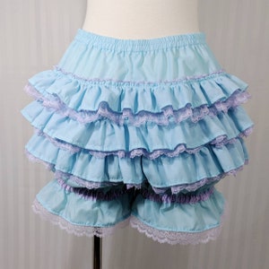 Light Blue Fancy Ruffle Short Mini Bloomers Fairy Decora Pop - Etsy