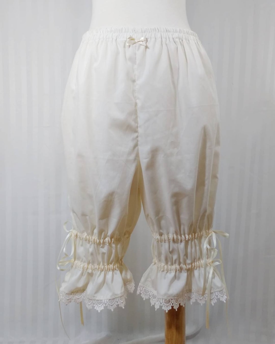 Cream Adjustable Above the Knee Bloomers Lolita Adult--small to Plus ...