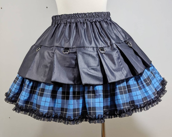 Choose Your Color Plaid Pleated Ruffle Skirt Visual Kei Punk - Etsy