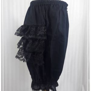 Black Ruffle Above the Knee Bloomers Steampunk Lolita Adult Women Small ...