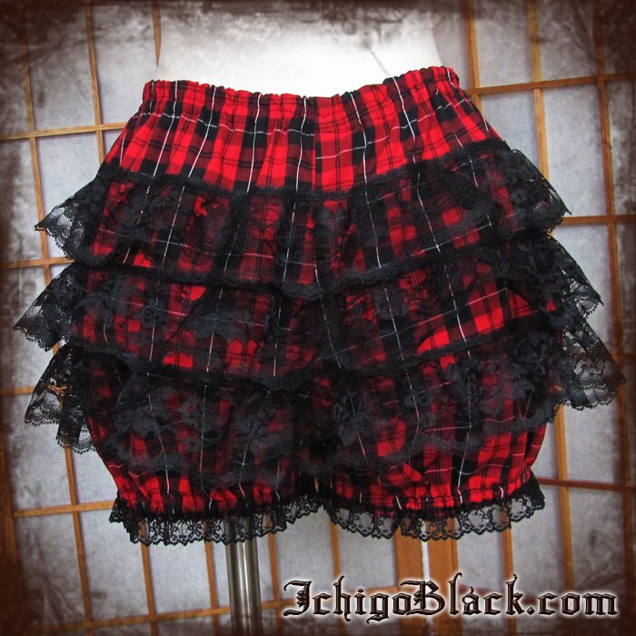 Plaid Micro Mini Bloomers Goth Punk Size Small to Plus Size - Etsy