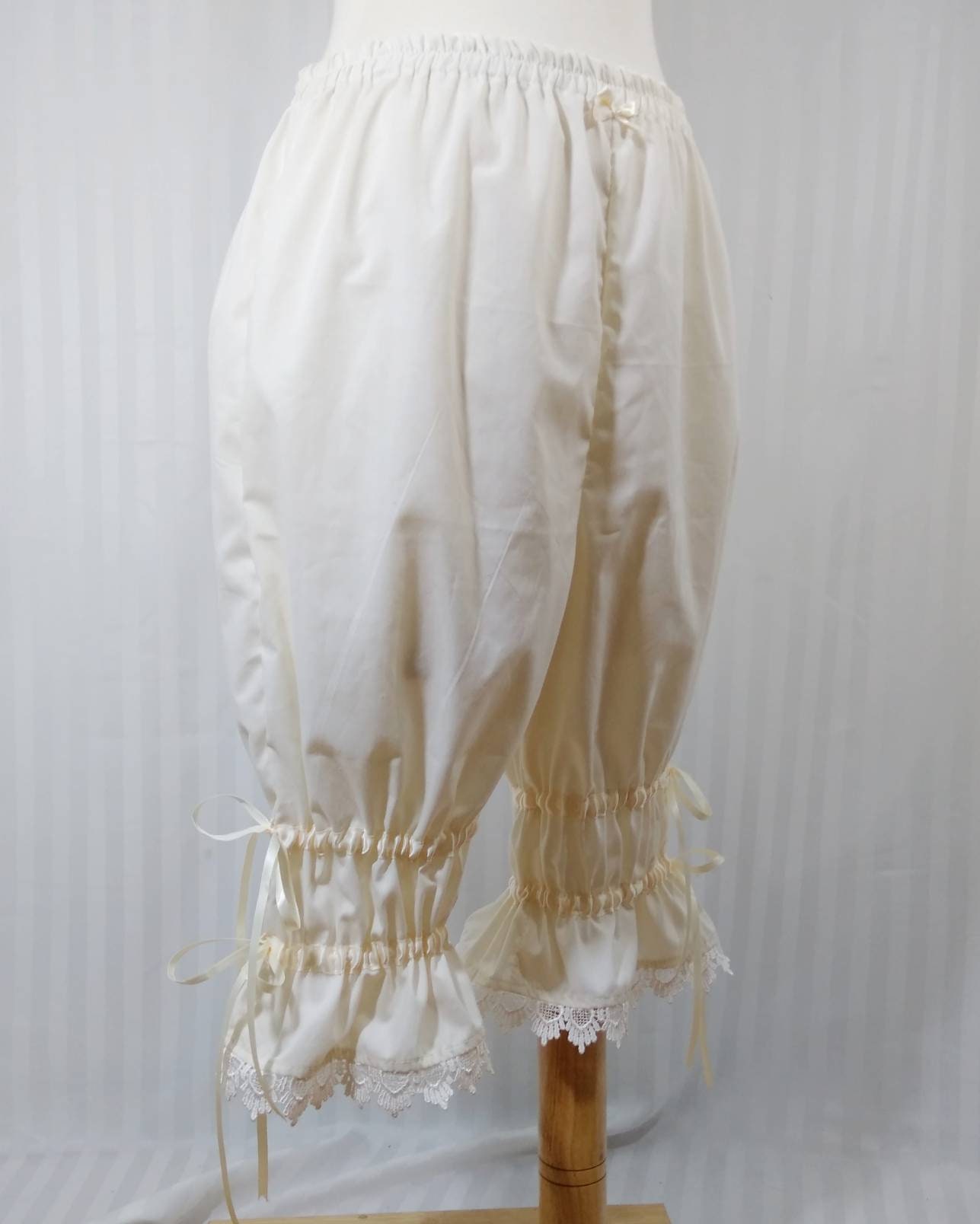 Cream adjustable above the knee bloomers lolita adultsmall | Etsy