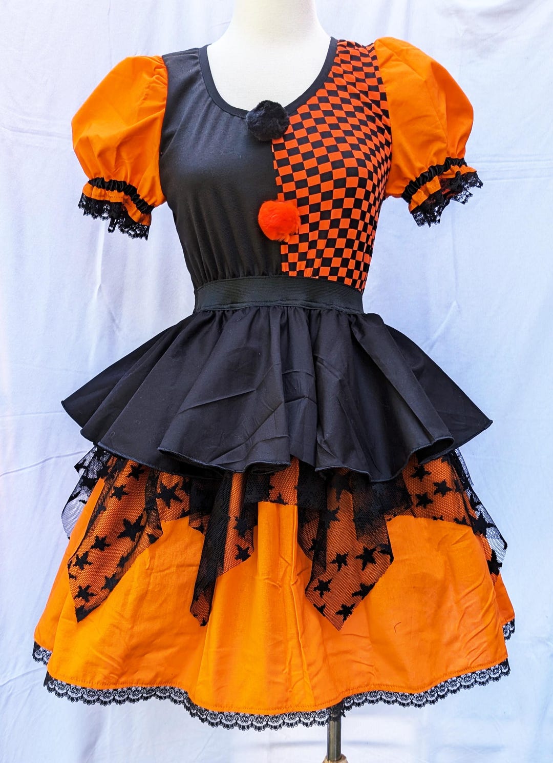 VK Freakshow Harlequin Choose Your Color Black Checkered Clown Kei ...
