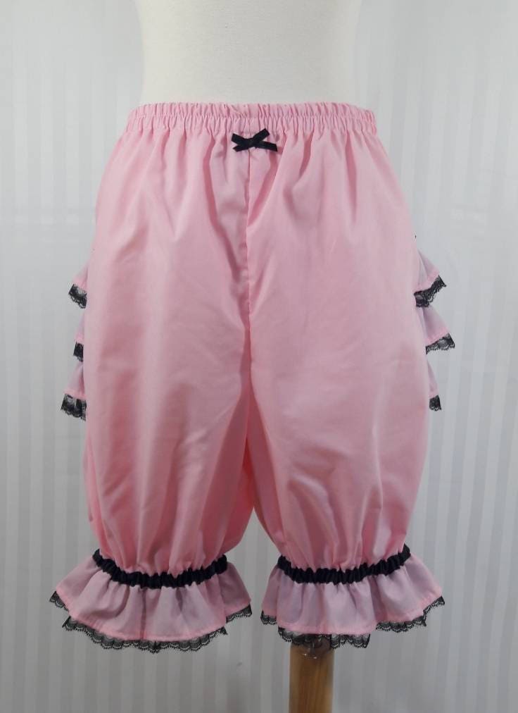 Pink fancy ruffle knee length bloomers fairy decora pop kei | Etsy