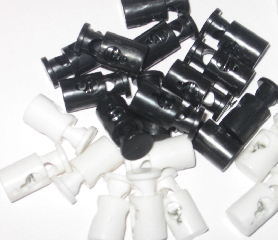 Mini Barrel Cord Locks Toggles Cordlocks Black 100 Pcs - Etsy
