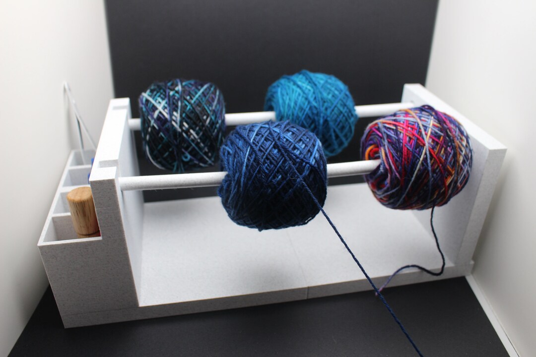 Yarn Holder With Horizontal Spindles for Knitting and Crocheting - Etsy