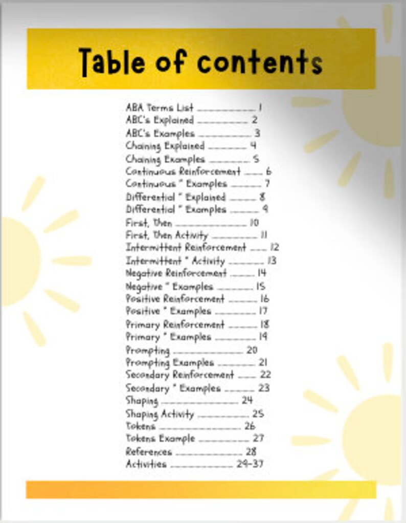 ABA Therapy Beginners Guide - Etsy