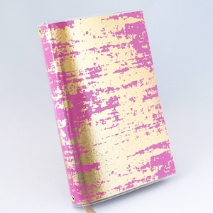 Paperback Book Cover Hot Pink Gold Metallic Brushstroke - Etsy