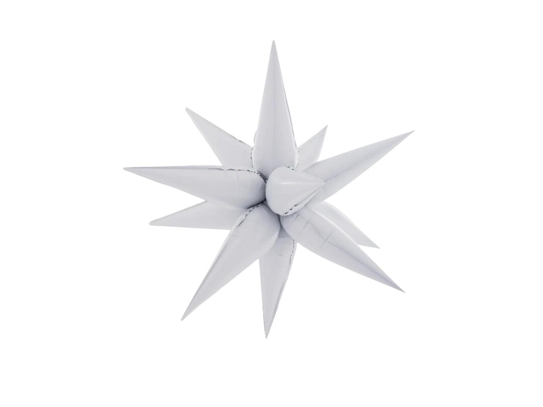 White Starburst 26 40 Starburst Balloons, Balloon Garland Decor, Foil ...