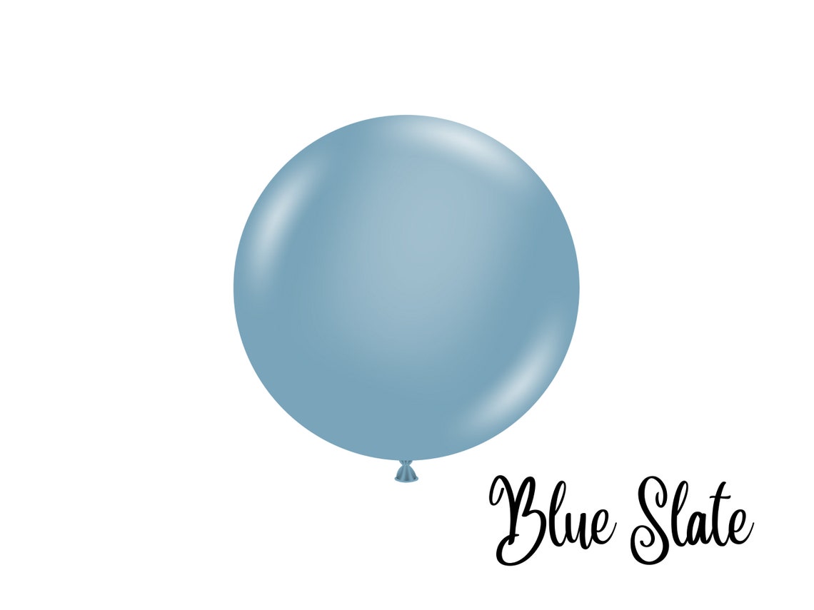 TUFTEX Blue Slate TUFTEX Designer Latex Balloons, Biodegradable ...