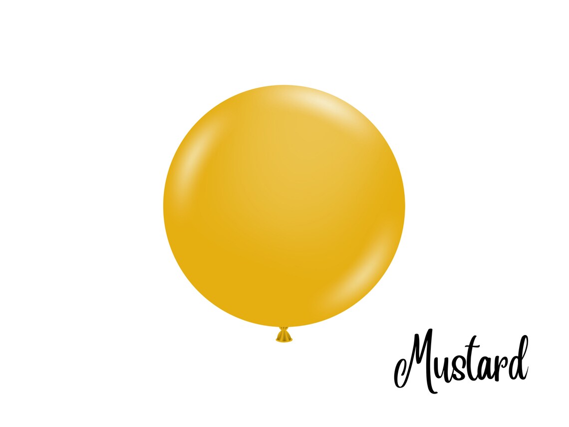 TUFTEX Mustard TUFTEX Designer Latex Balloons, Biodegradable Balloons ...