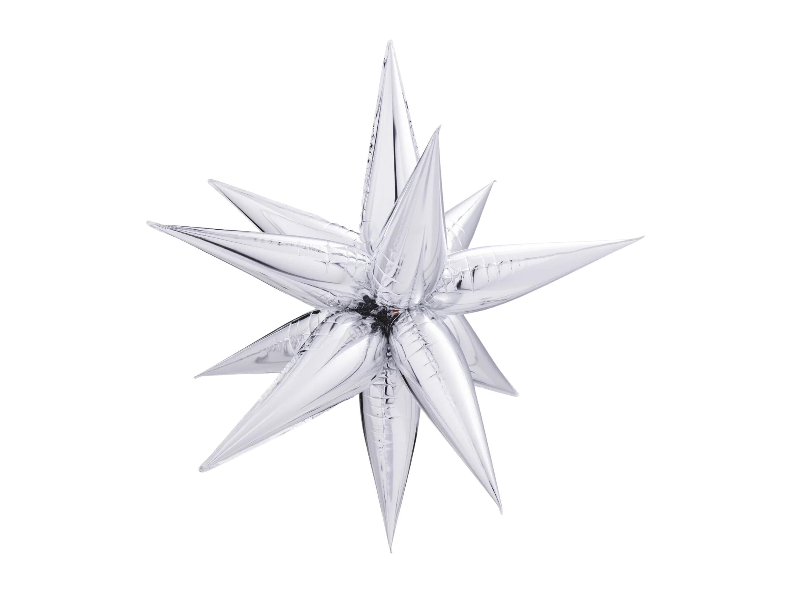 Silver Starburst 26 40 Starburst Balloons, Balloon Garland Decor, Foil ...