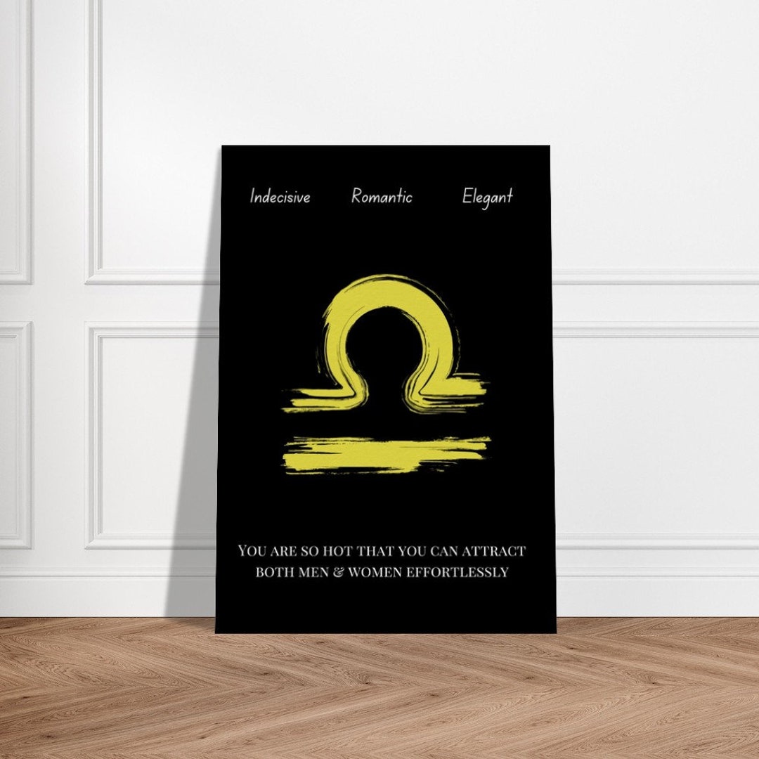 Vertical Canvas Libra Sign L Horoscope Wall Painting Libra L High ...