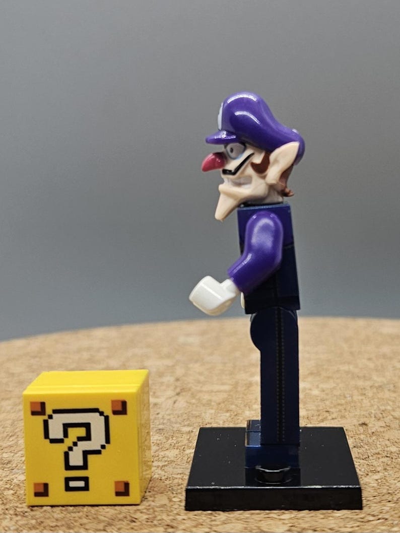 Waluigi Super Mario Bros Custom Minifigure. Comes Brand New in ...
