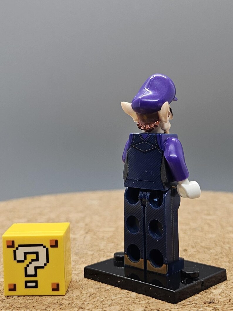 Waluigi Super Mario Bros Custom Minifigure. Comes Brand New in ...