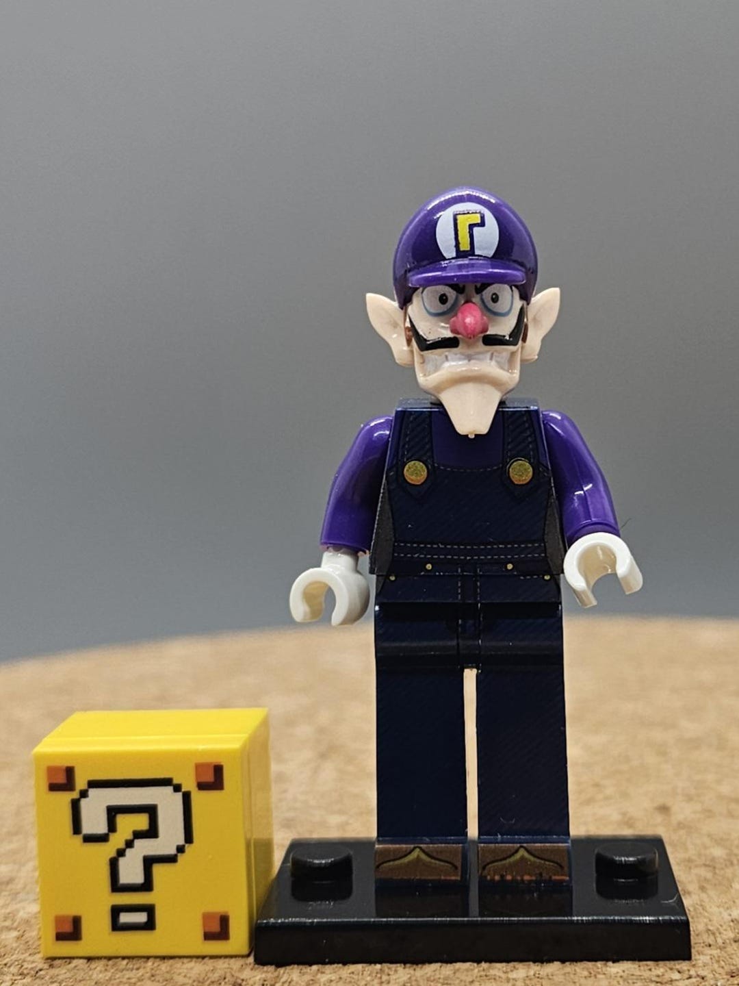 Waluigi Super Mario Bros Custom Minifigure. Comes Brand New in ...