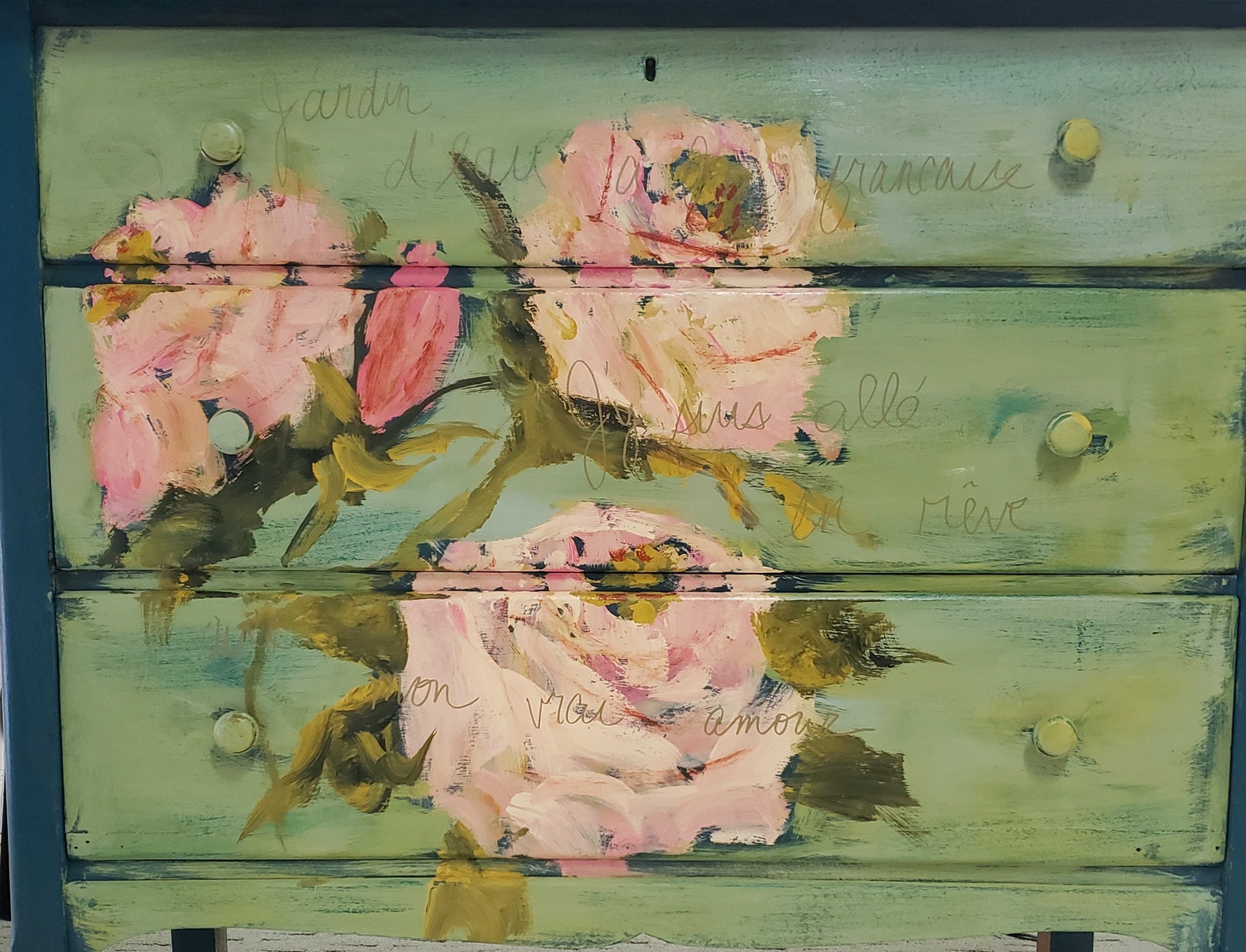 SOLD Painted Dresser Upcycled Painted Furniture Boho - Etsy