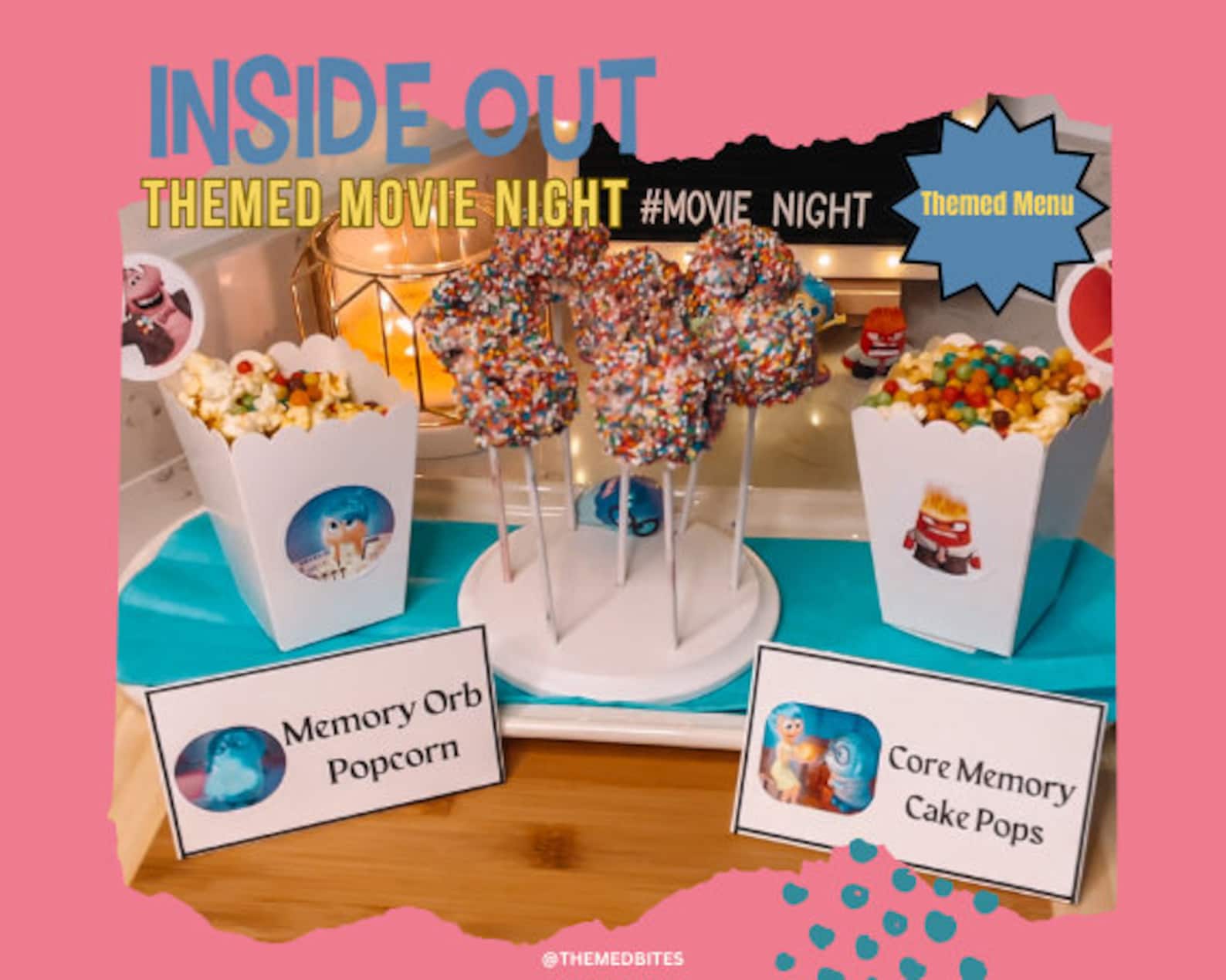Inside Out Themed Movie Night Decor | Birthday Party Decor | Party ...