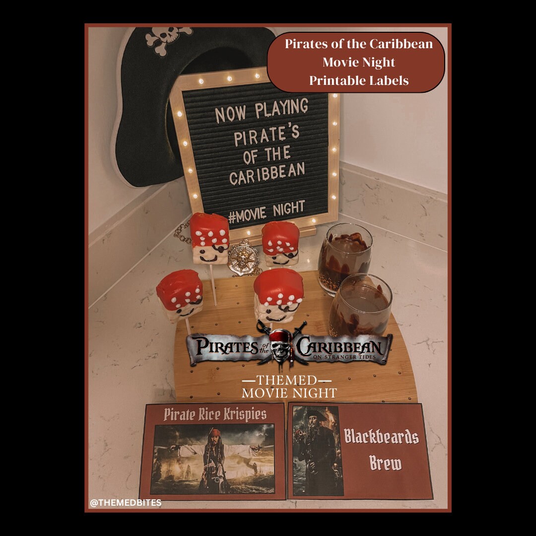 Pirates of the Caribbean Party Decor | Birthday Party | Printable ...