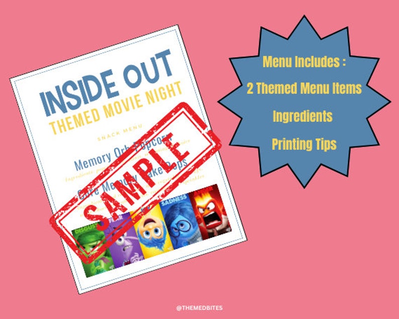 Inside Out Themed Movie Night Decor | Birthday Party Decor | Party ...