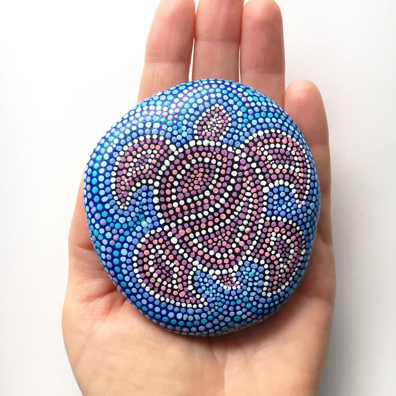 Hand Painted Pebble - Etsy