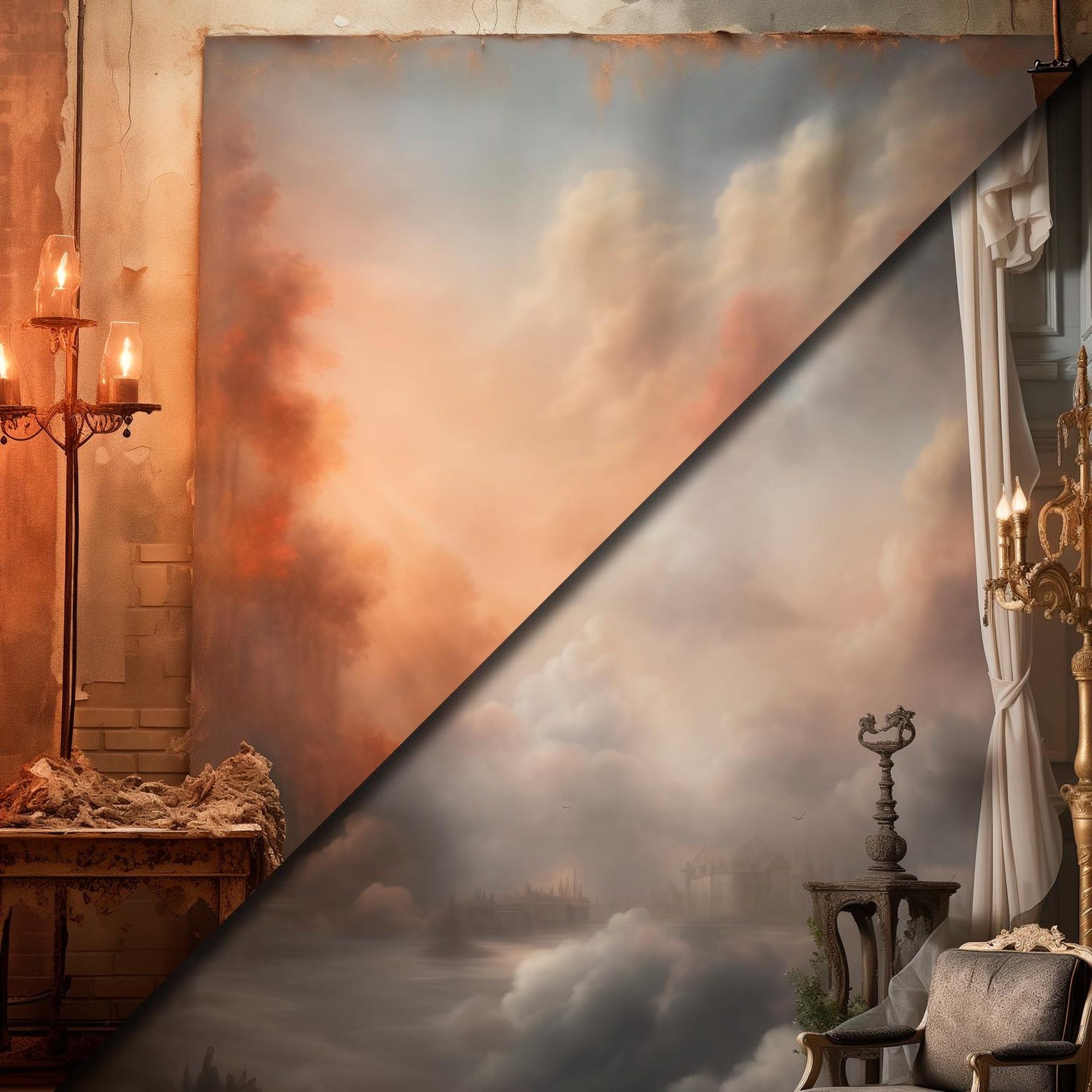 Fine Art Backdrop / Digital Studio Backdrops / Vertical Portrait ...