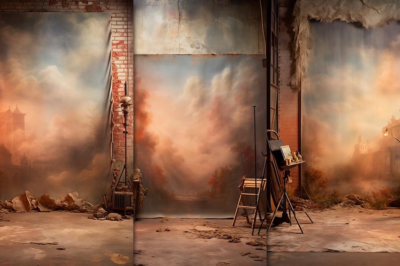 Fine Art Backdrop / Digital Studio Backdrops / Vertical Portrait ...