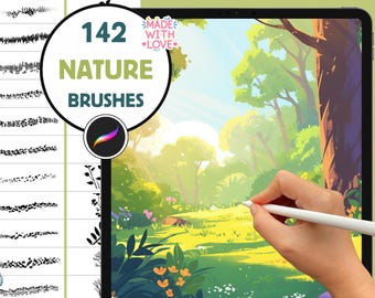 Grass and Foliage Brushes for Procreate - Etsy
