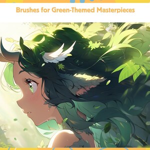 Procreate Brushes: Nature's Masterpiece, 98 Brushes for Grass, Clouds, Flowers, Foliage, and ...