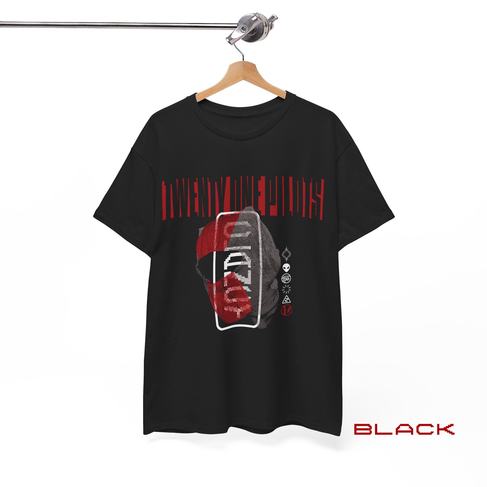 Twenty One Pilots Clancy Mask and Symbols T-shirt Unisex Heavy Cotton ...